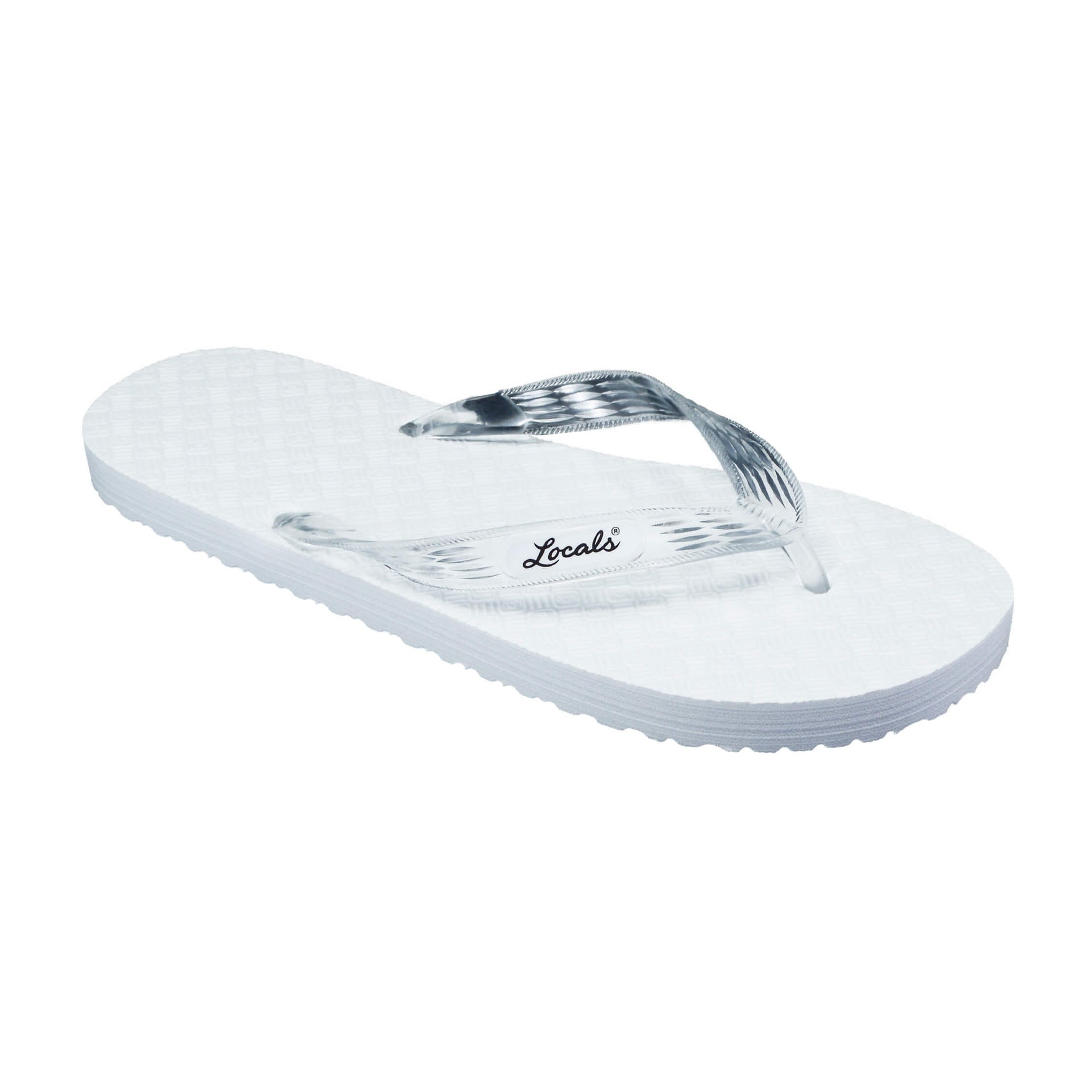 White Platform Women's Clear Strap Slippah – Locals Hawai'i