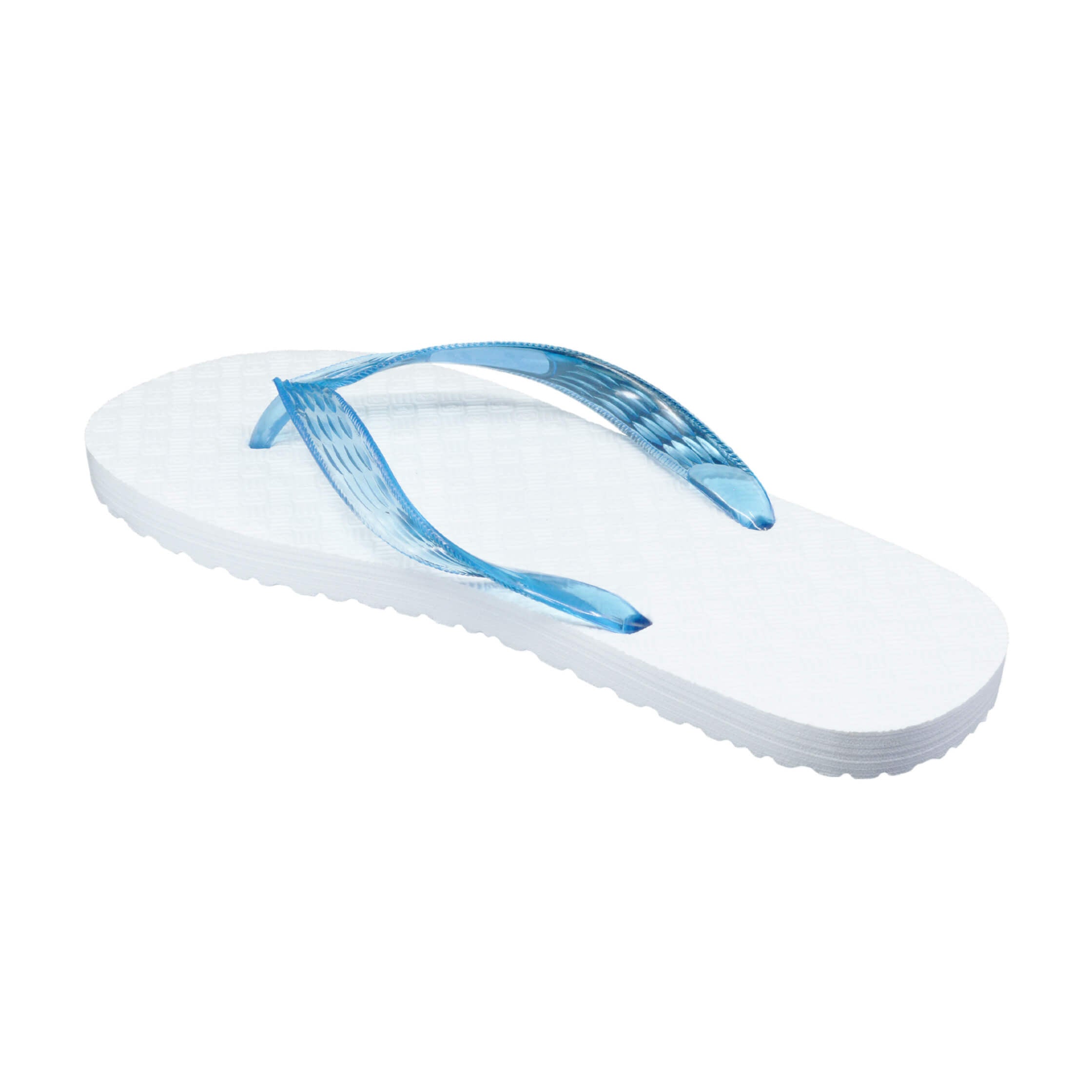 White Platform Women's Translucent Turquoise Strap Slippah – Locals Hawai'i