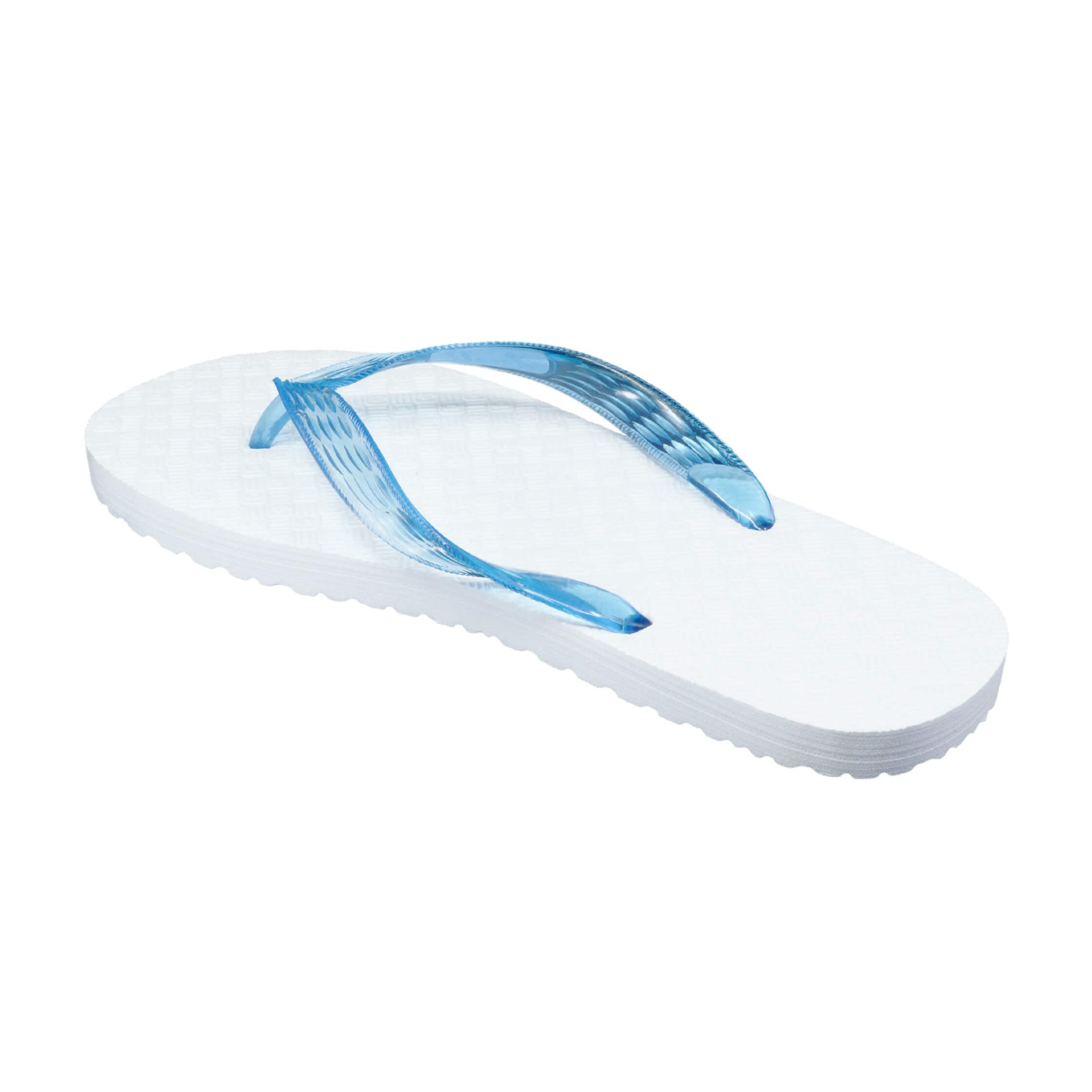 White Platform Women's Translucent Turquoise Strap Slippah – Locals Hawai'i