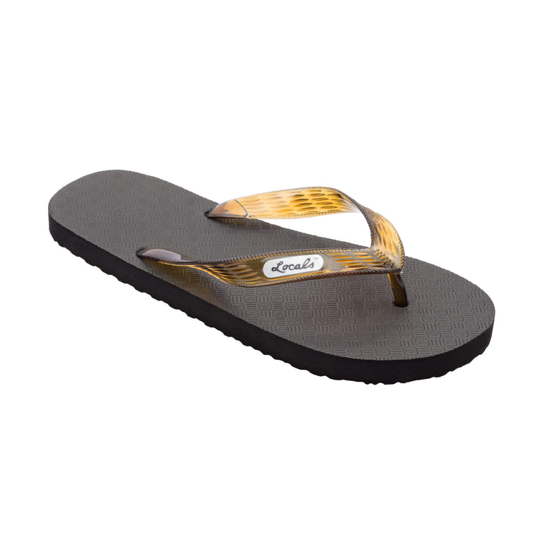 Locals Original Women's Translucent Brown Strap Slippa – Locals Hawai'i